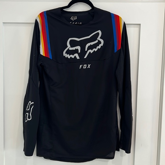 Fox | Other | Fox Racing Flexair Vlar Jersey Medium Black Gently Worn ...